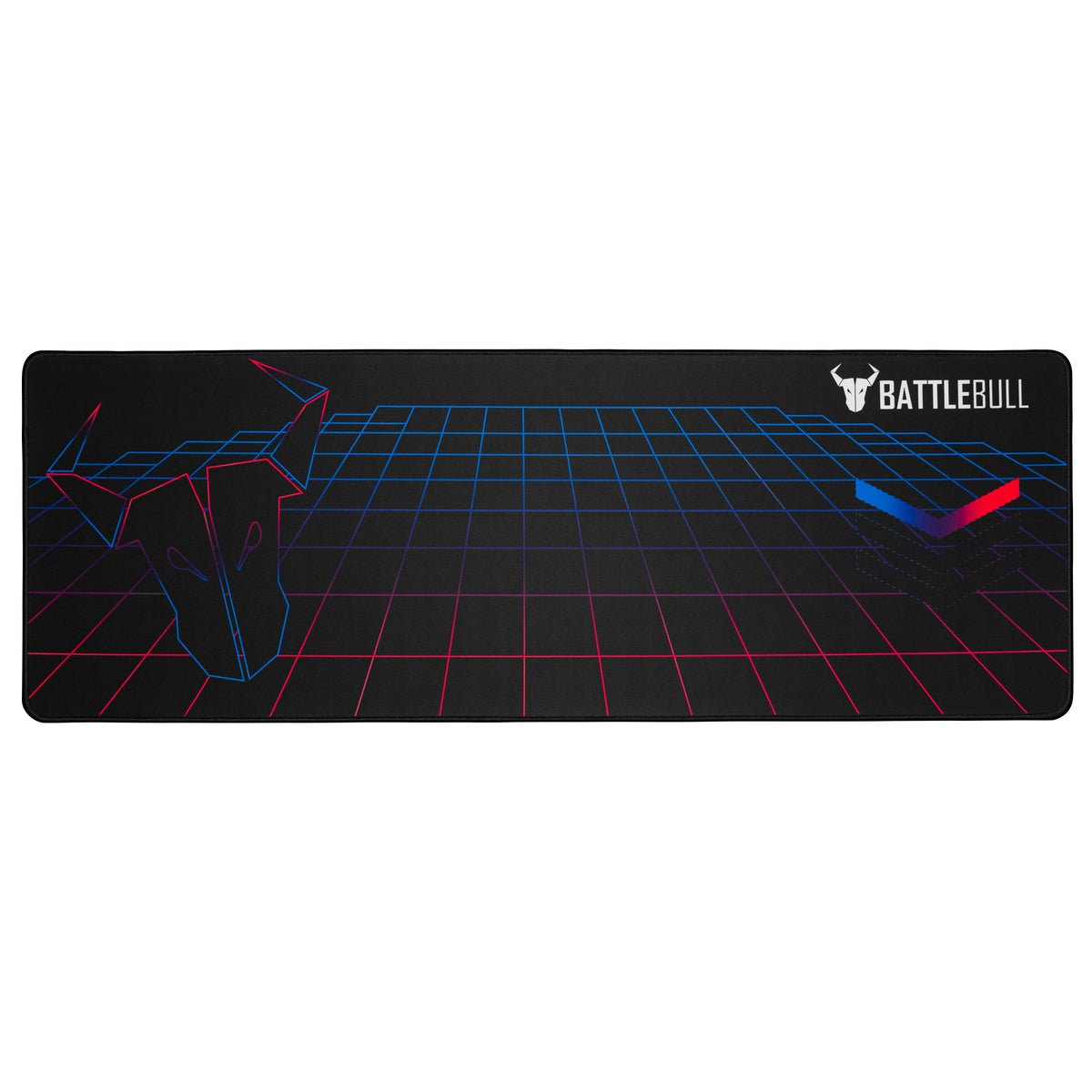 Grid Extended Mouse Mat – Red Twelve - BattleBull